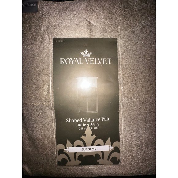 ROYAL VELVET | Wall Decor | Royal Velvet Shaped Valance Supreme 86x35 ...
